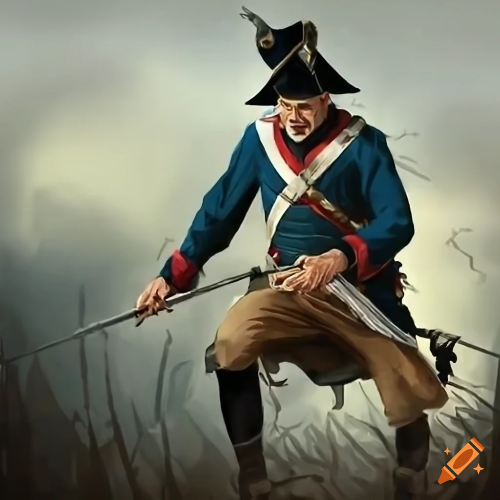 Revolutionary War Soldier Cartoon