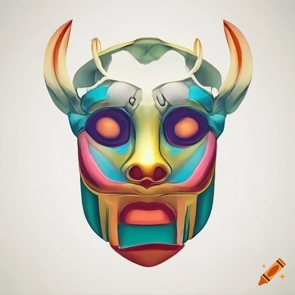 Stylized mask design on Craiyon