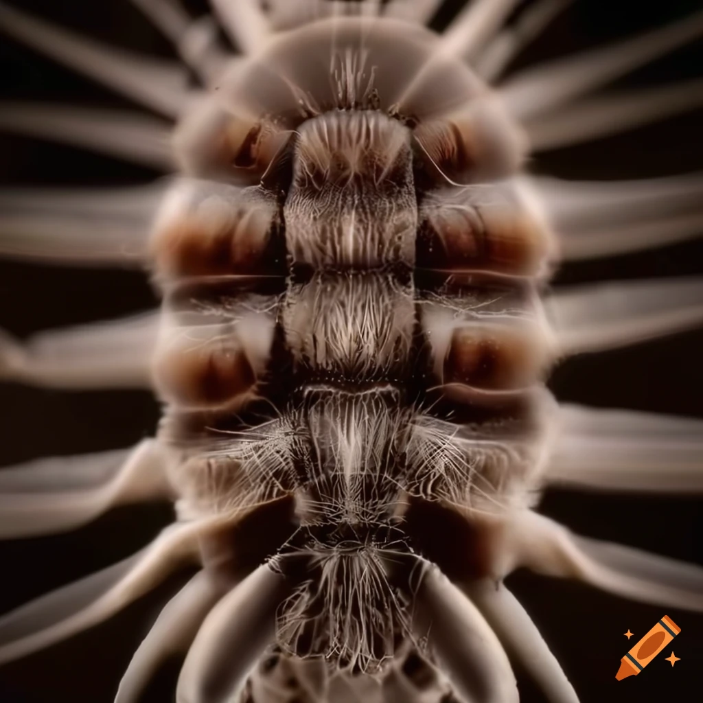 Centipede Under A Microscope