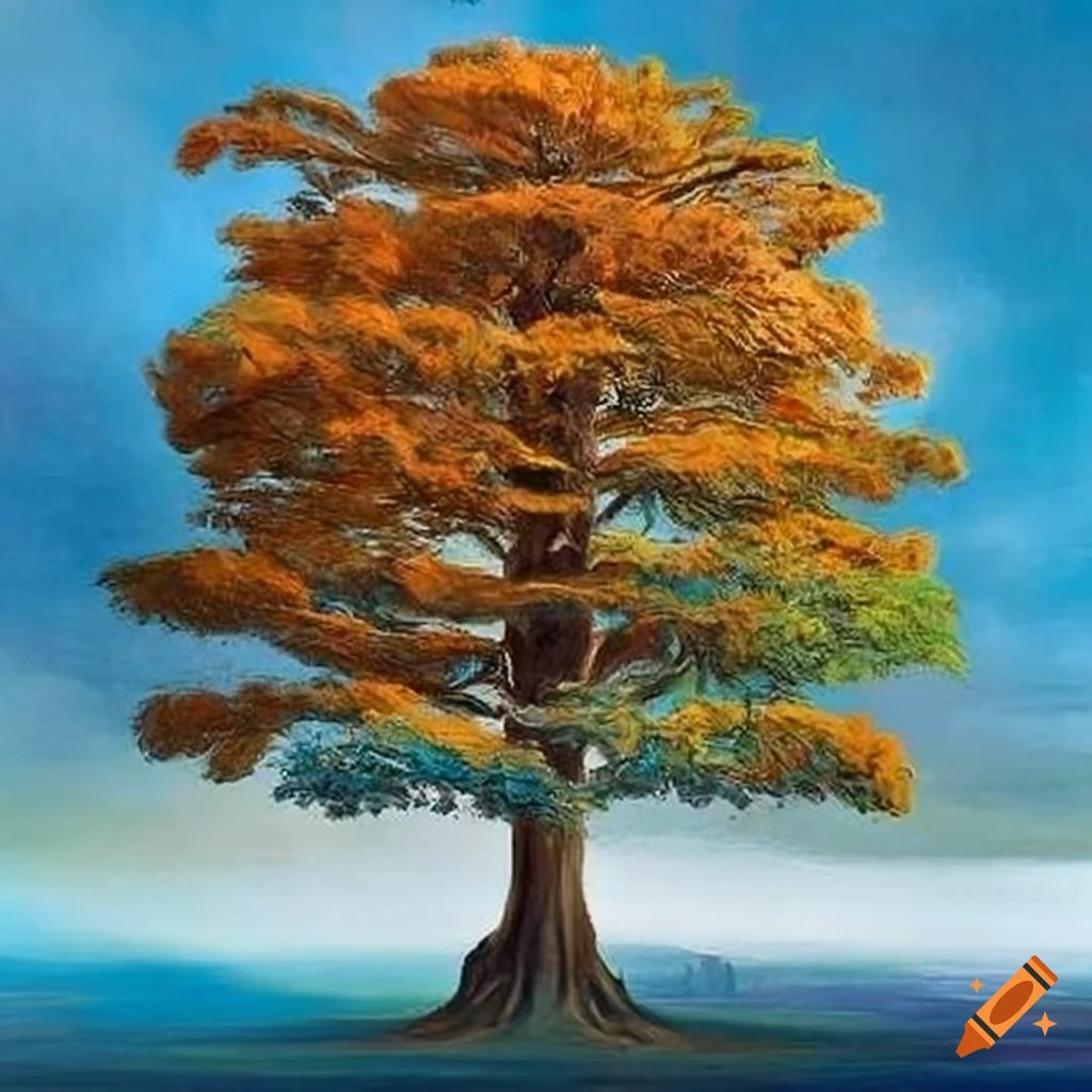 Monet style koa tree