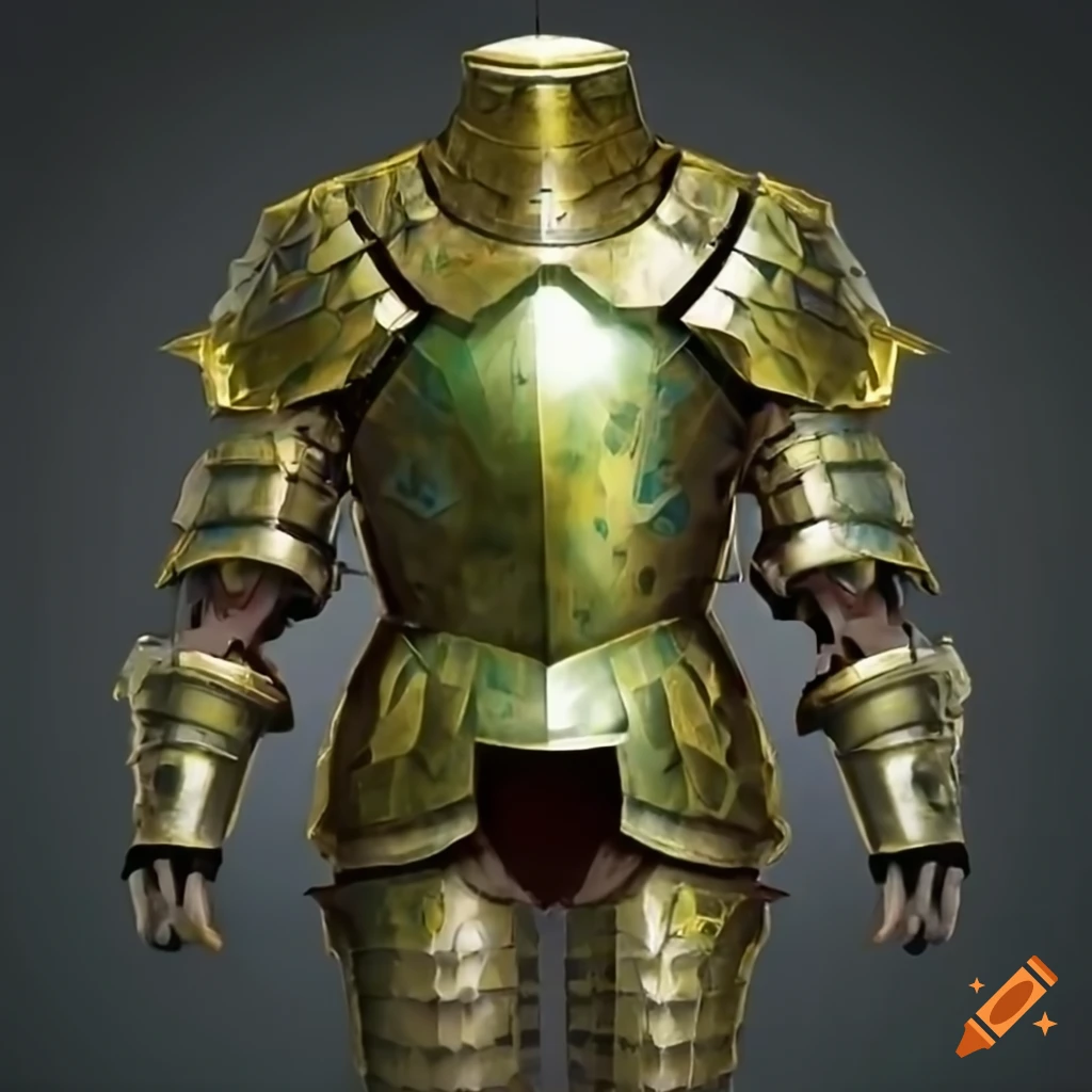 Emerald armor on Craiyon