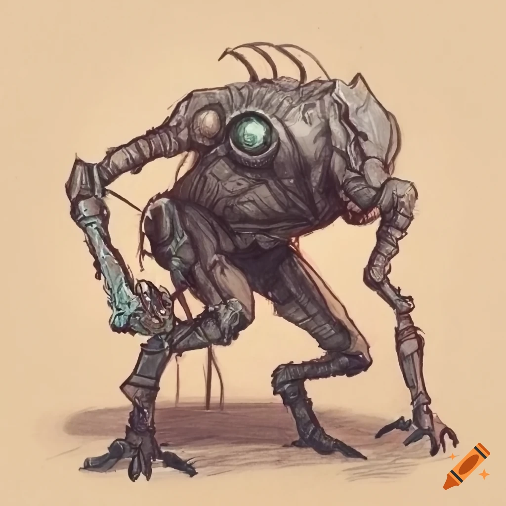 Draw me an illustration for a constructif token for magic the gathering ...