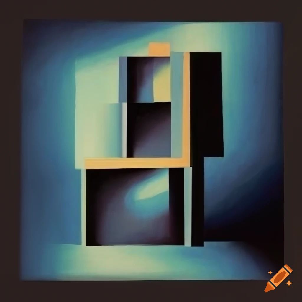 Cubism, landscape, brutalist architecture, picasso, braque, gradient ...