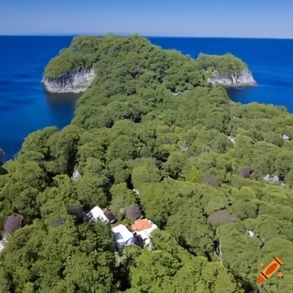 Middle island on Craiyon