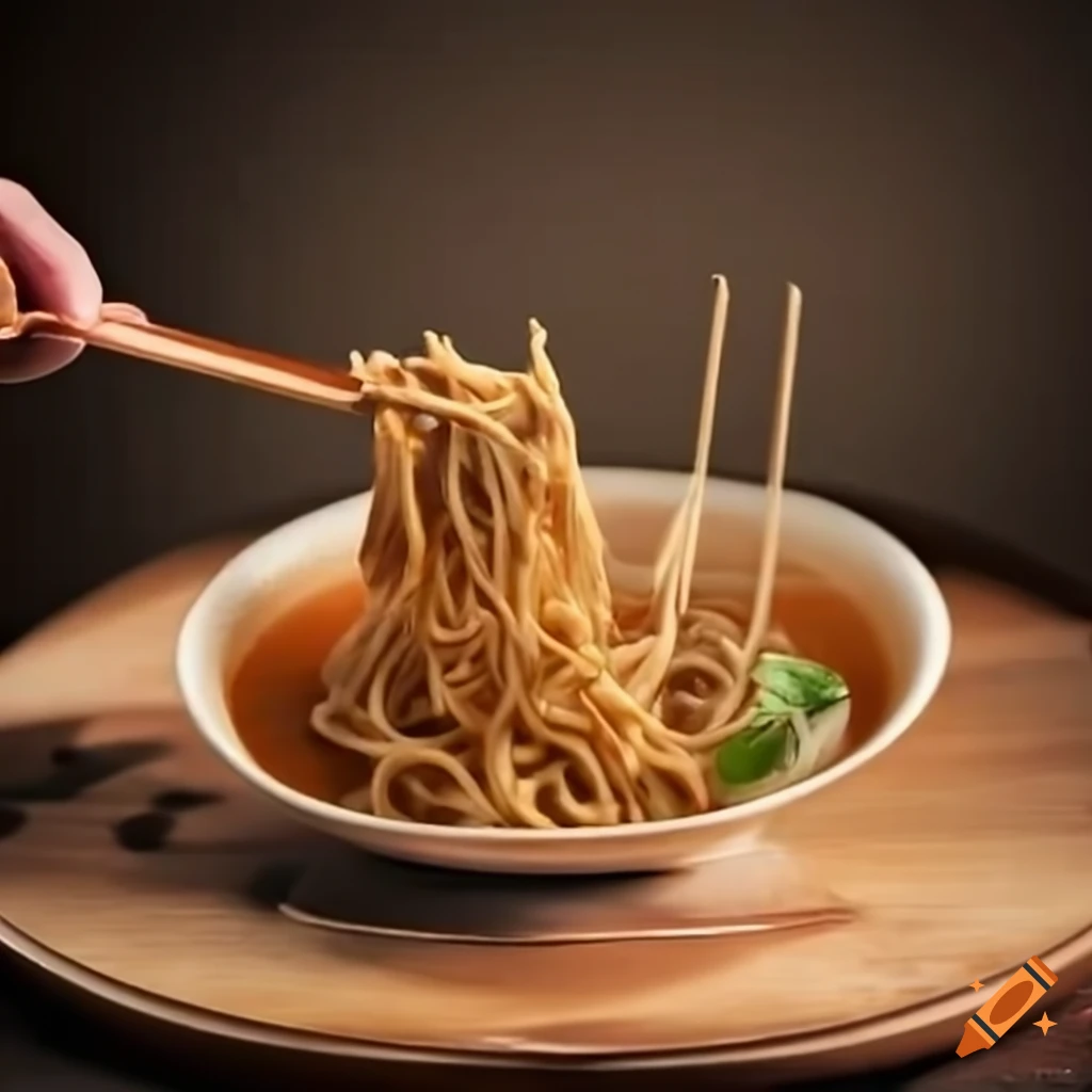 A person eating tuna noodles on Craiyon