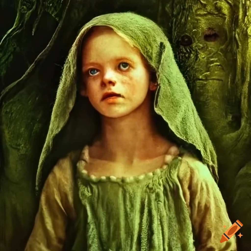 Green children of woolpit, folklore on Craiyon