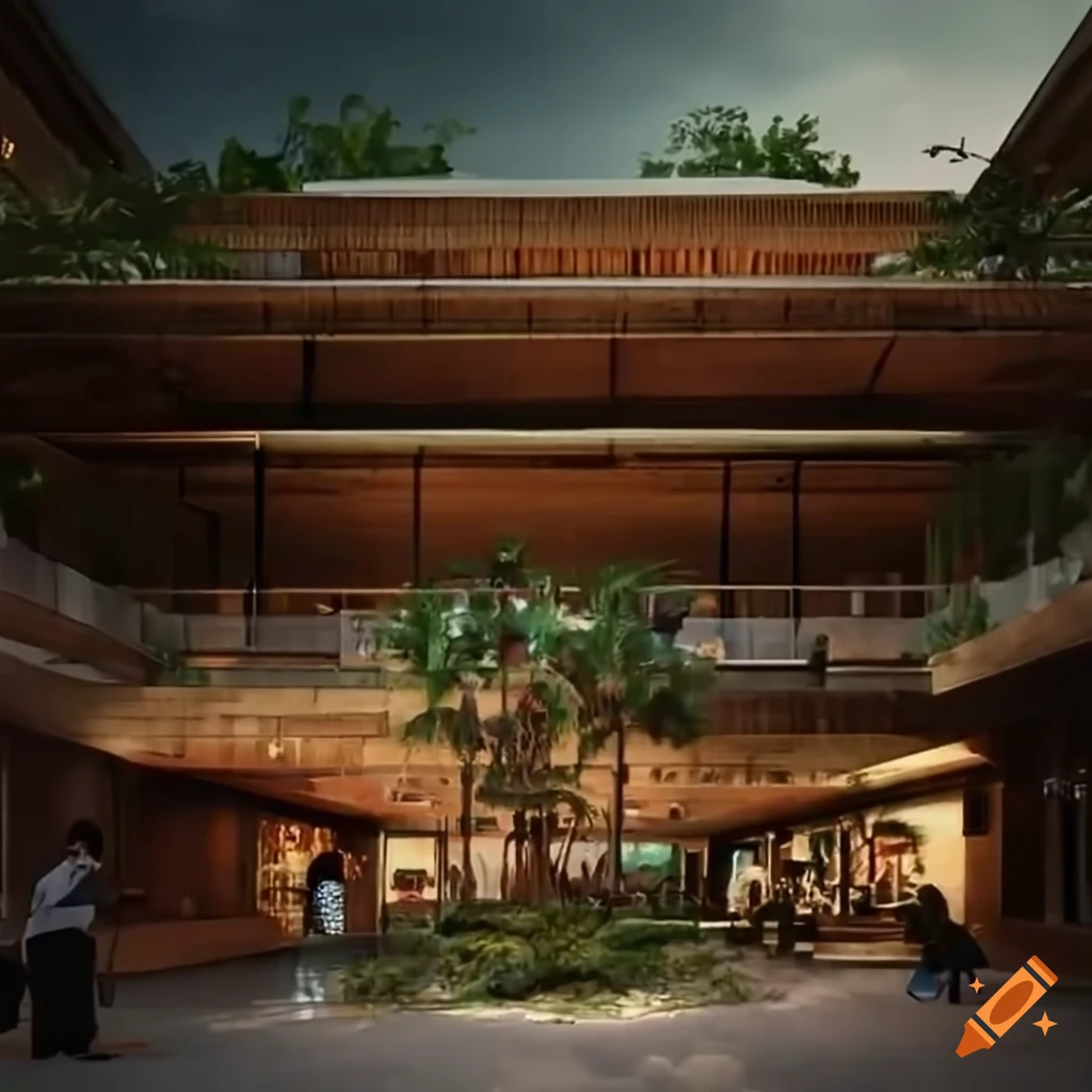 Biophilic, iconic, Filipino vernacular architecture inspired strip mall ...