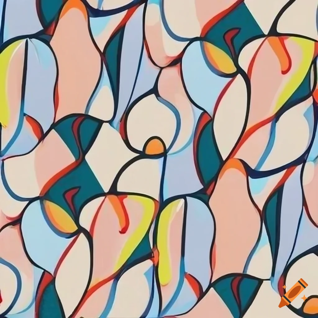 Clean modern art pattern on Craiyon