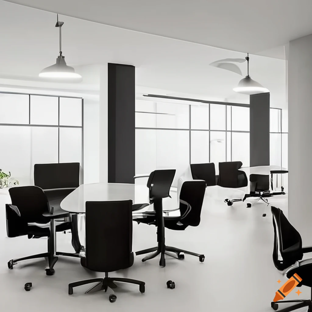 Modern and sleek design of a notary office interior