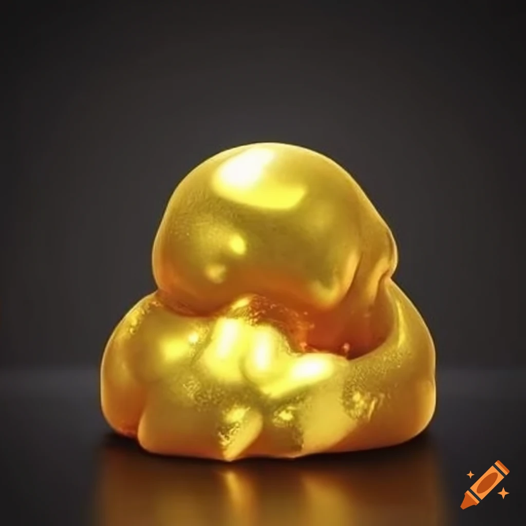 Gold slime mass on Craiyon