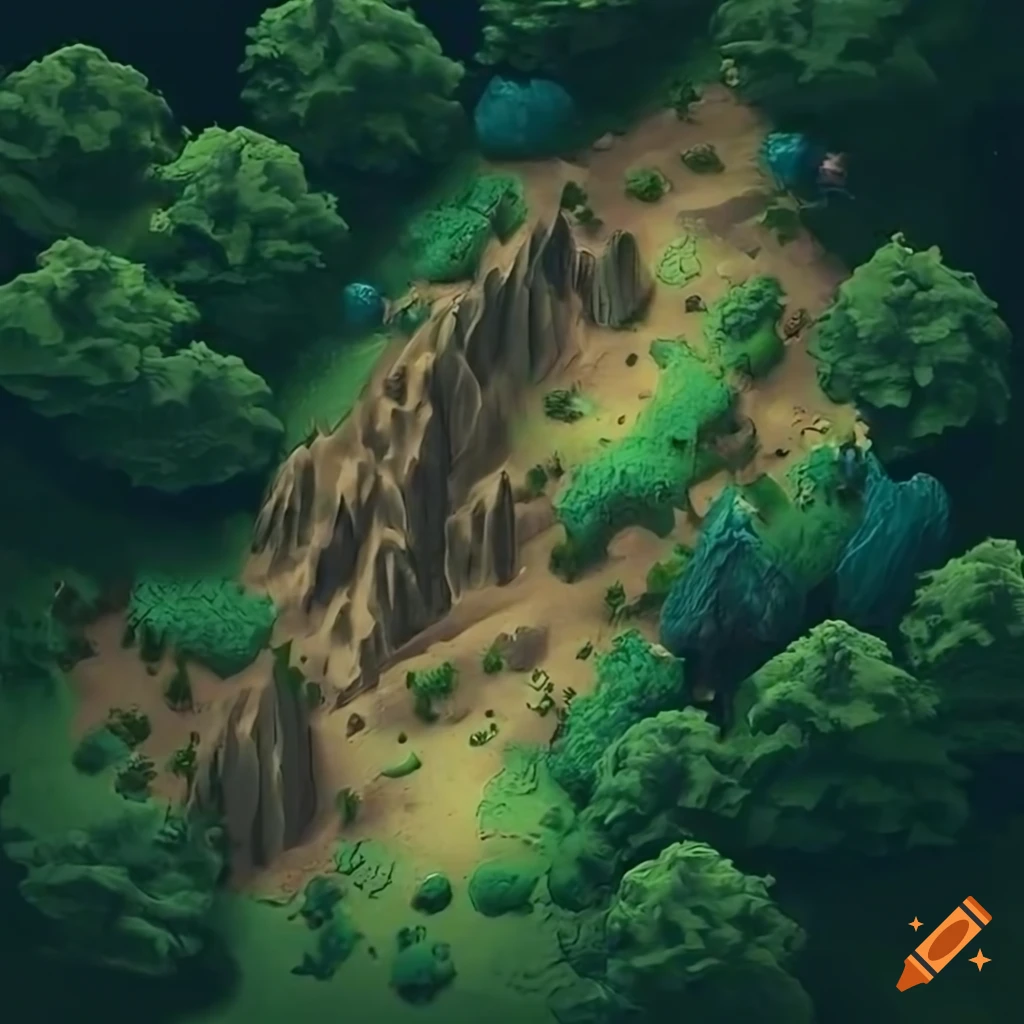 Fantasy map from above map aerial memorabilia top isometric for a ...