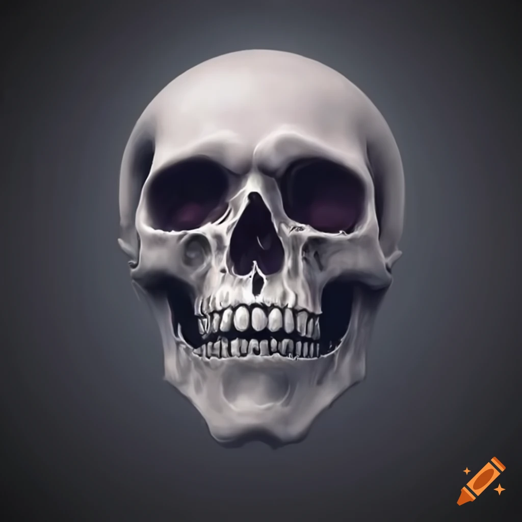 Create an extremely extraordinary and super detailed skull dream scene ...