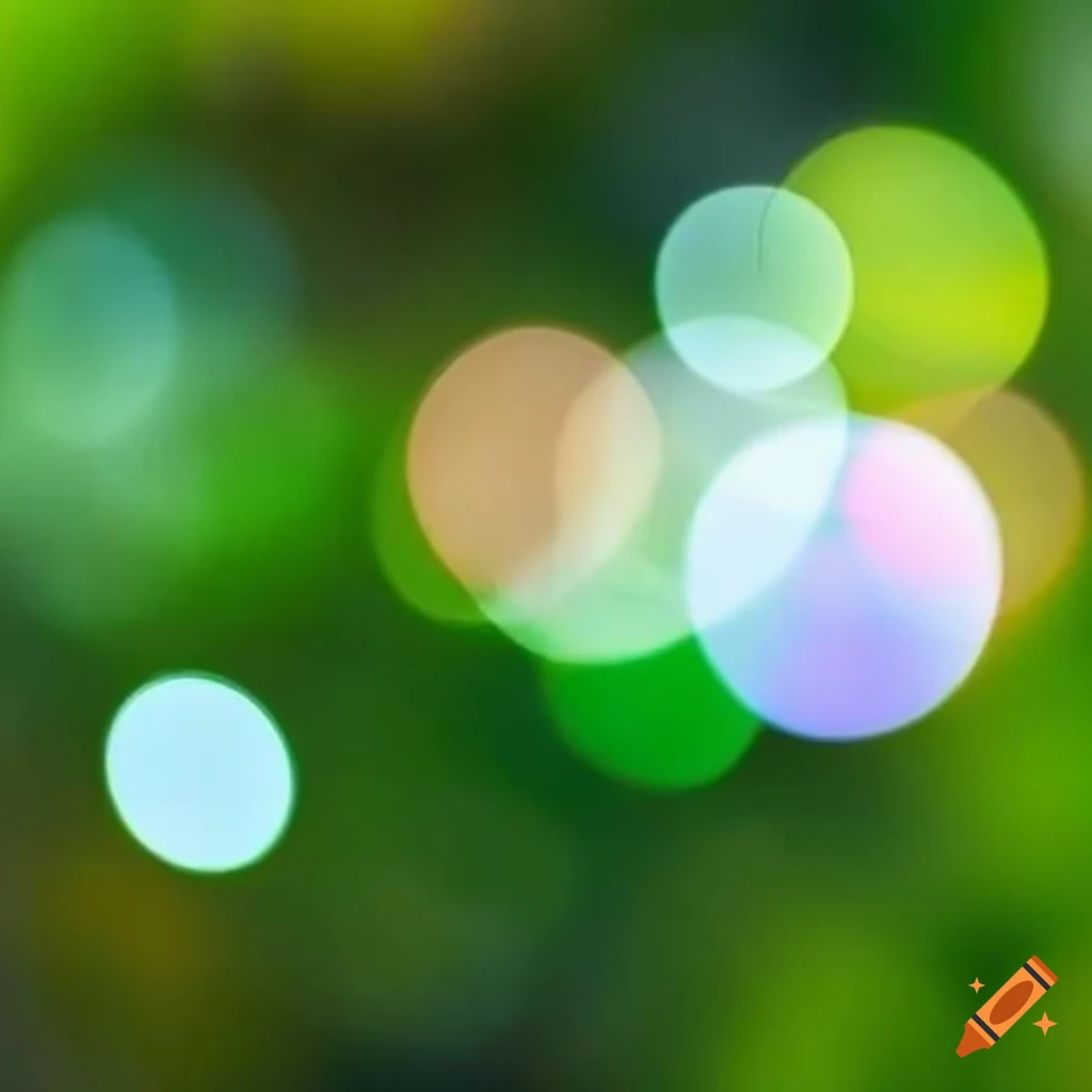 Vibrant summer bokeh pattern with swirling colors