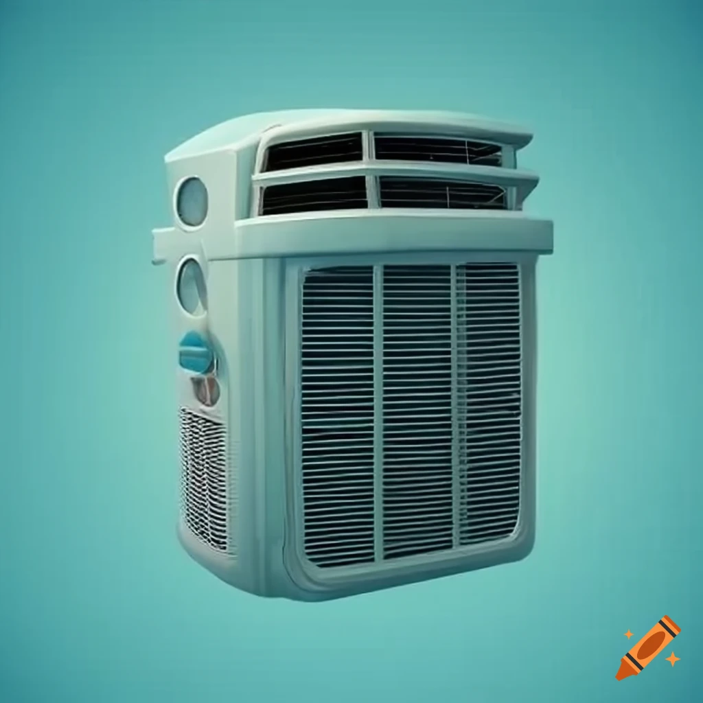 Air conditioning system stylized on Craiyon