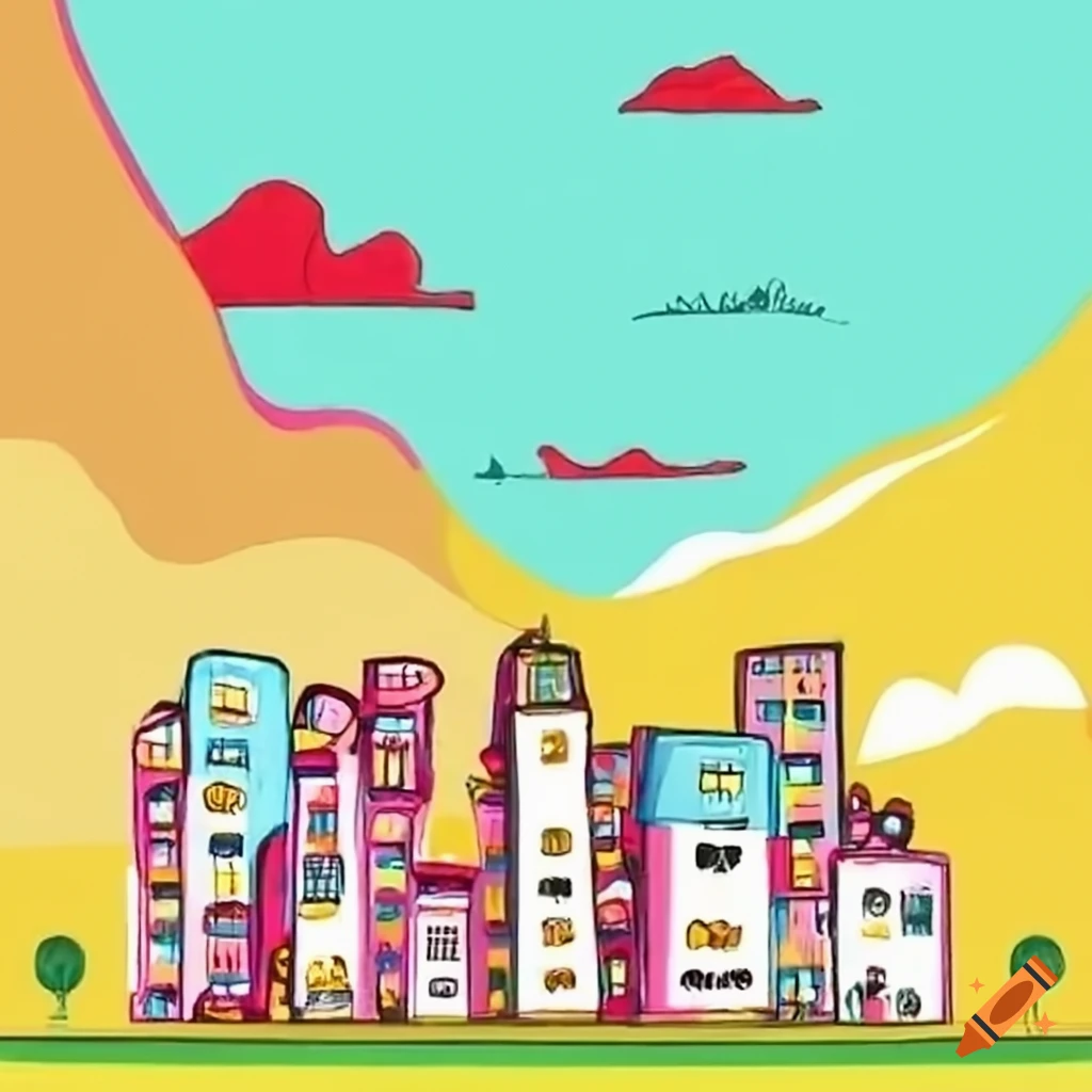 Dream town on Craiyon