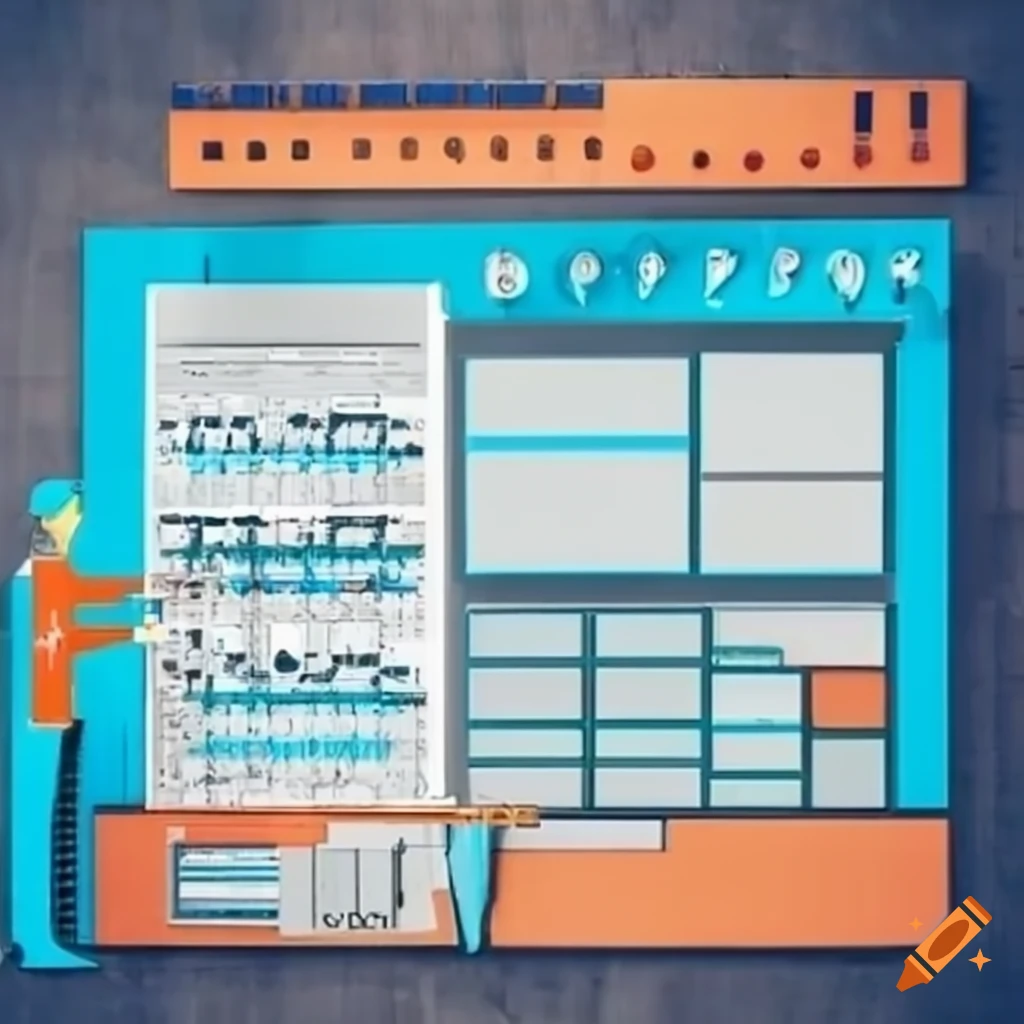 Dimension control chart for industrial process in factory environment