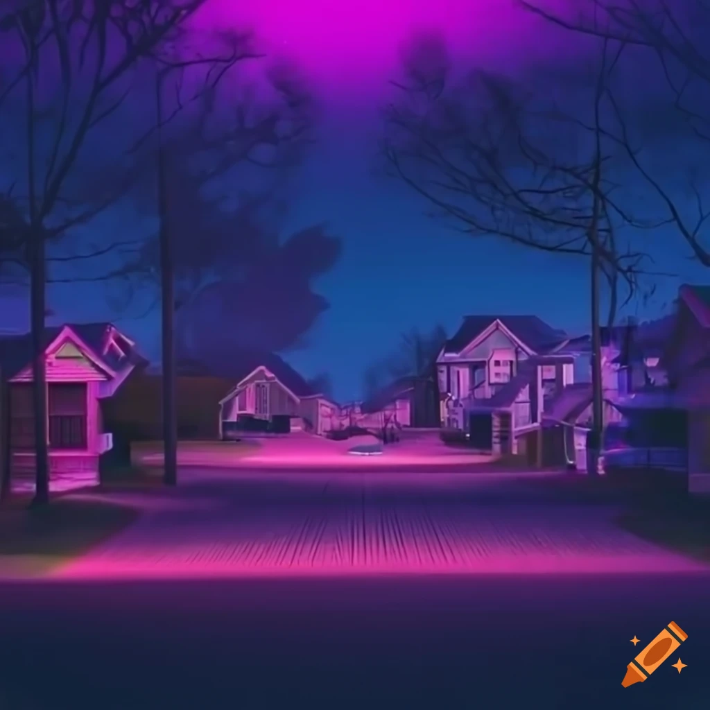 Ultra realistic high definition photograph of a big liminal suburban ...