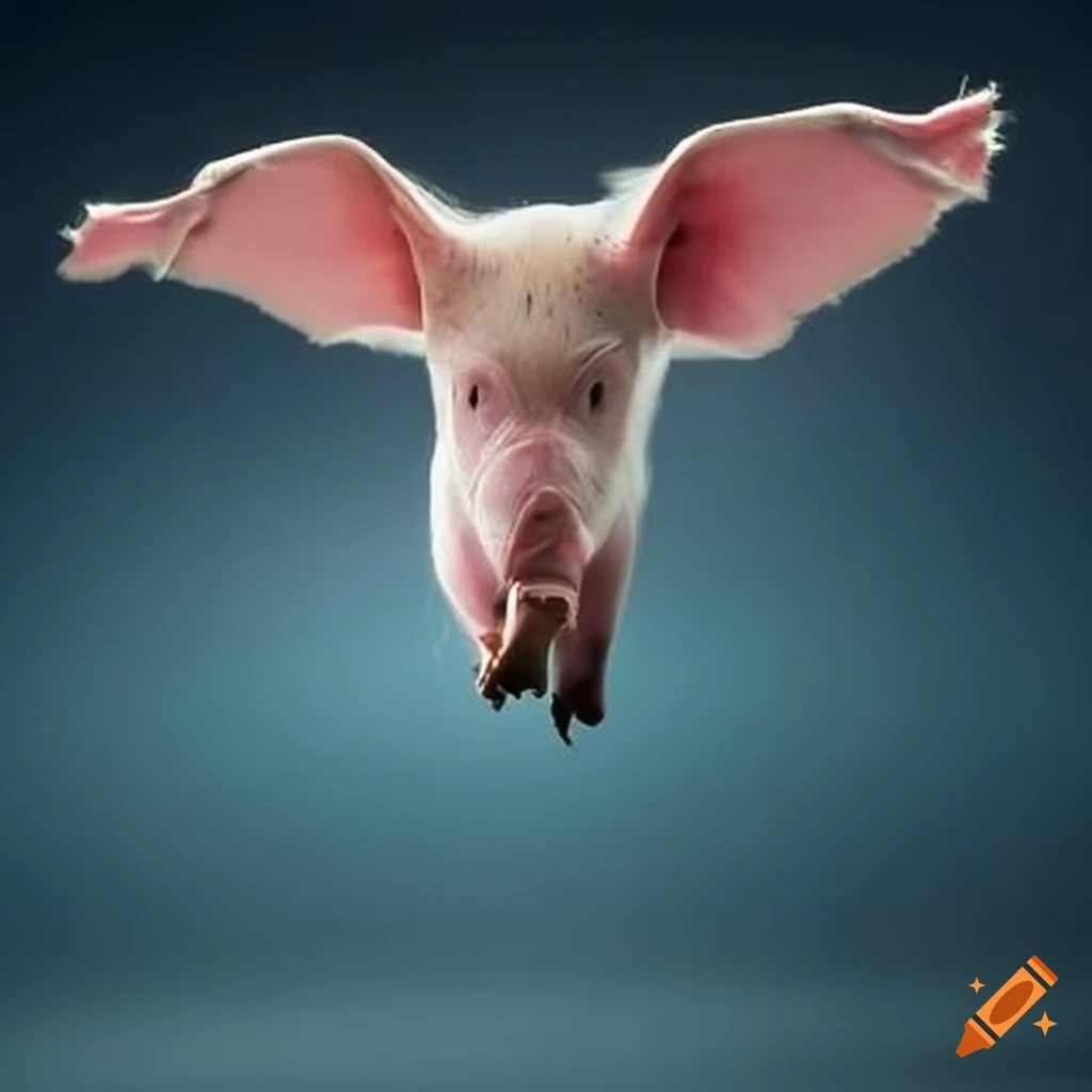 A flying pig