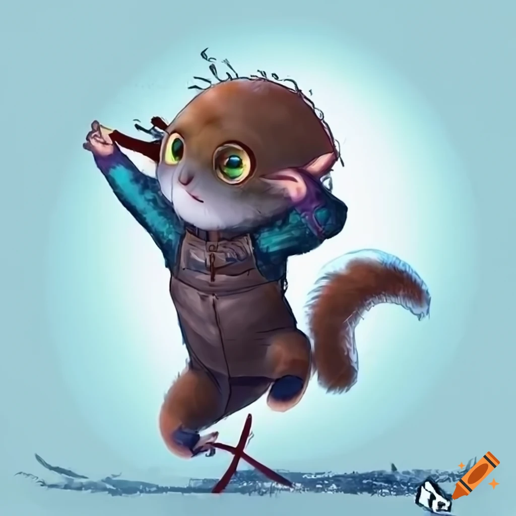 4. lemming: prompt: develop an anthropomorphic humanoid lemming ...