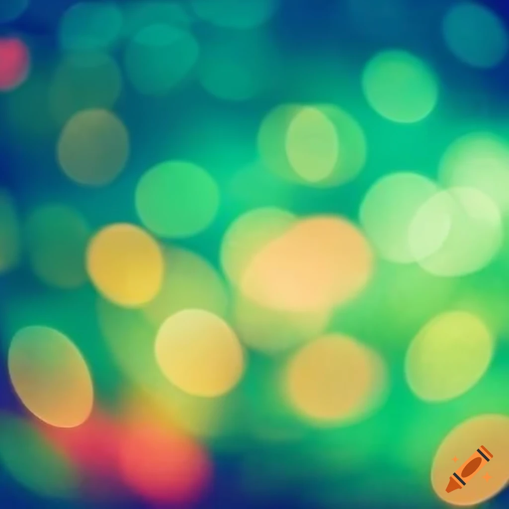 Vibrant abstract bokeh pattern in summer colors