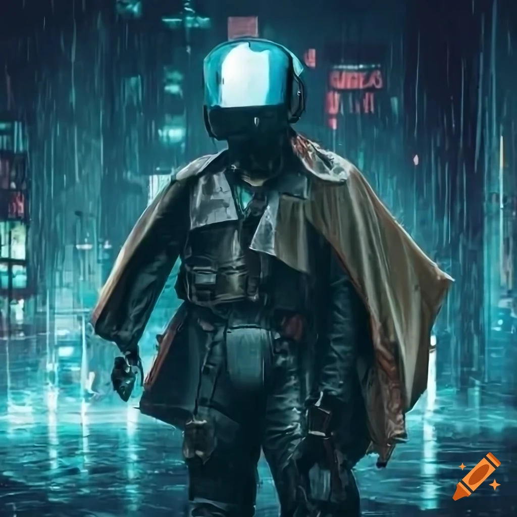 A armored police officer wearing a metallic motorcycle helmet with a ...