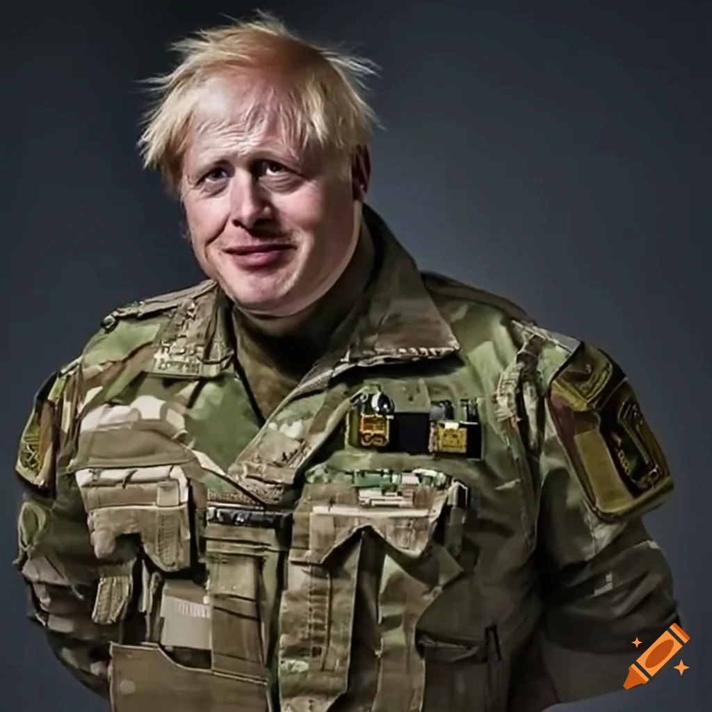 Boris Johnson face, tactical gear, special forces, military uniform ...