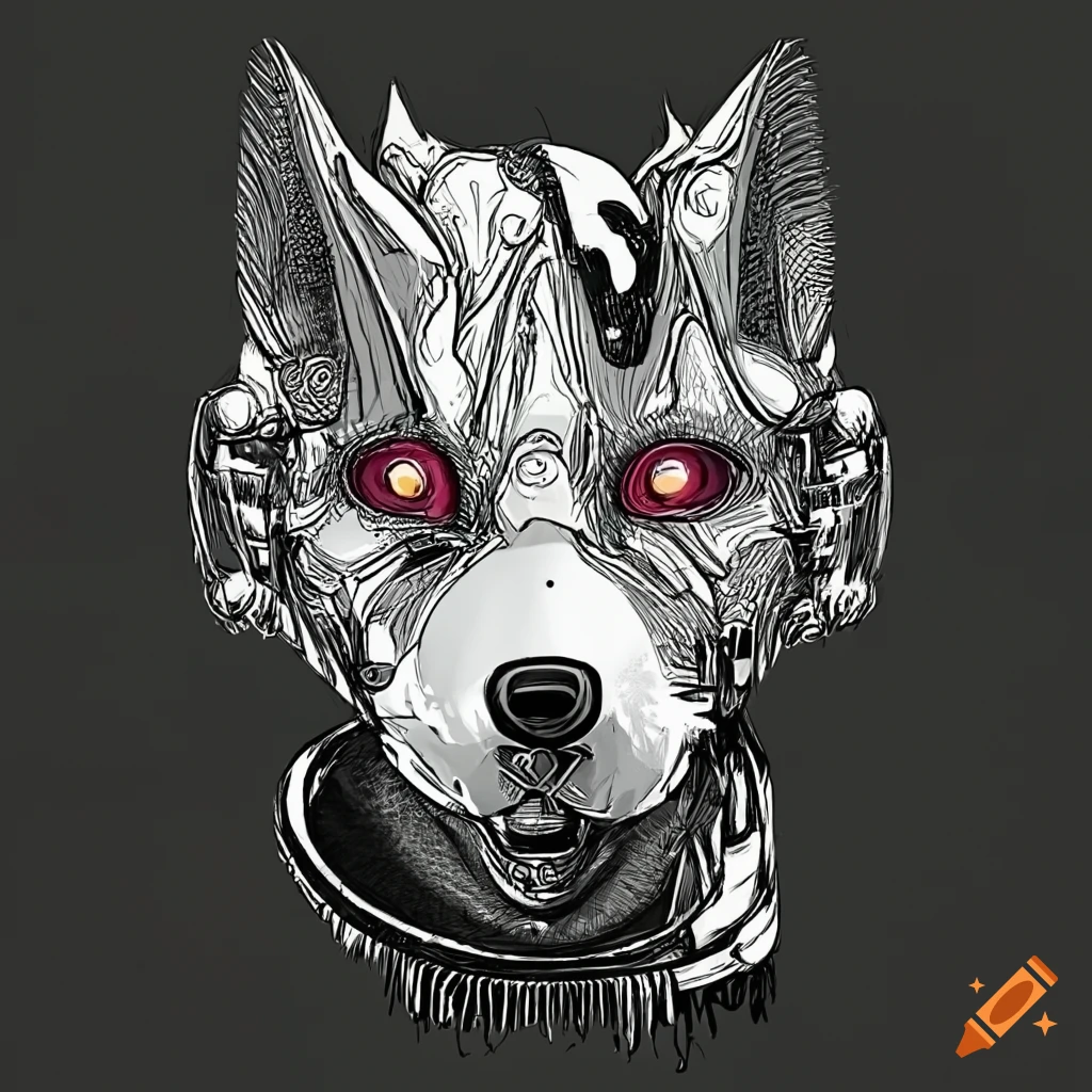 Anthro cyborg dog