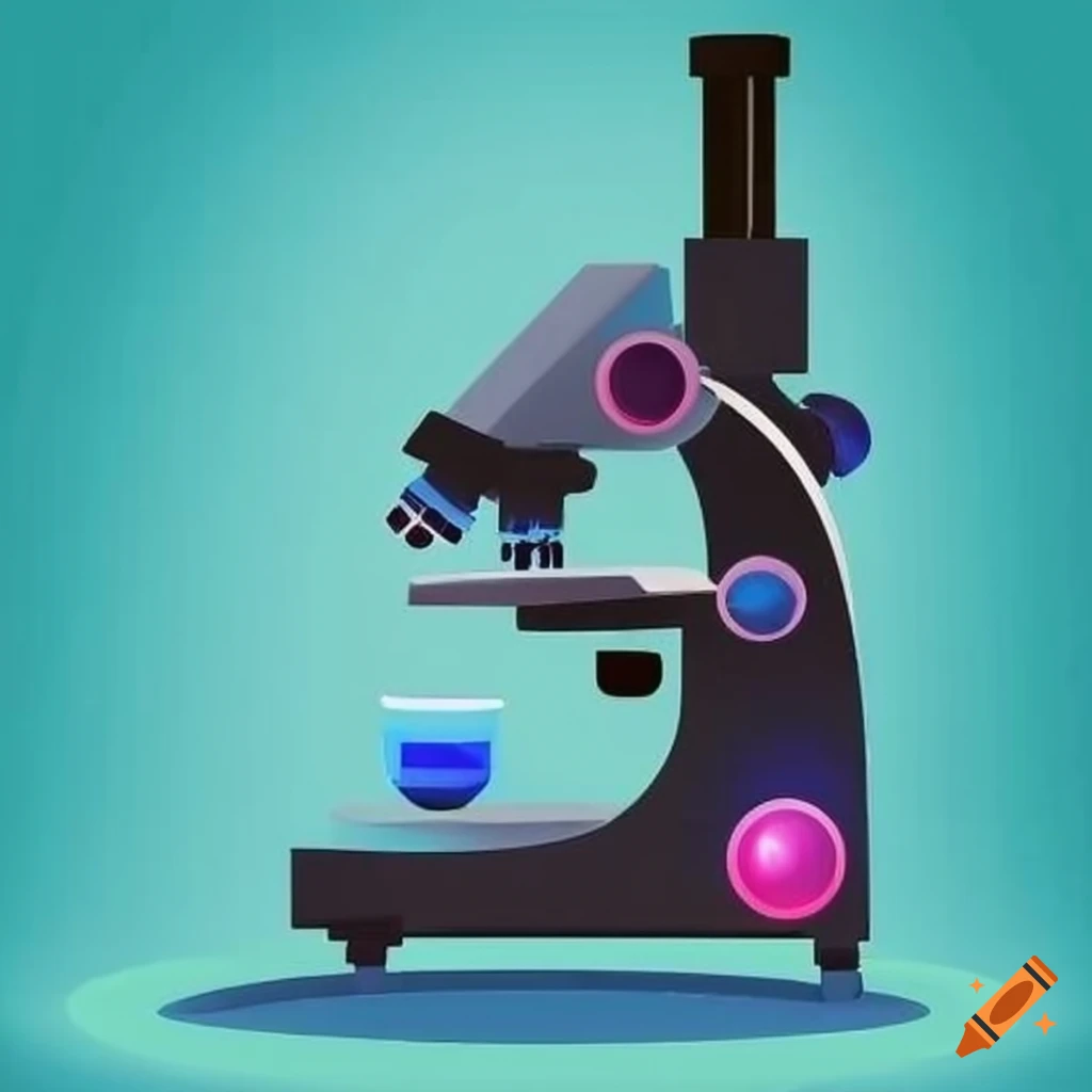Creta an icon with a ountour of a microscope