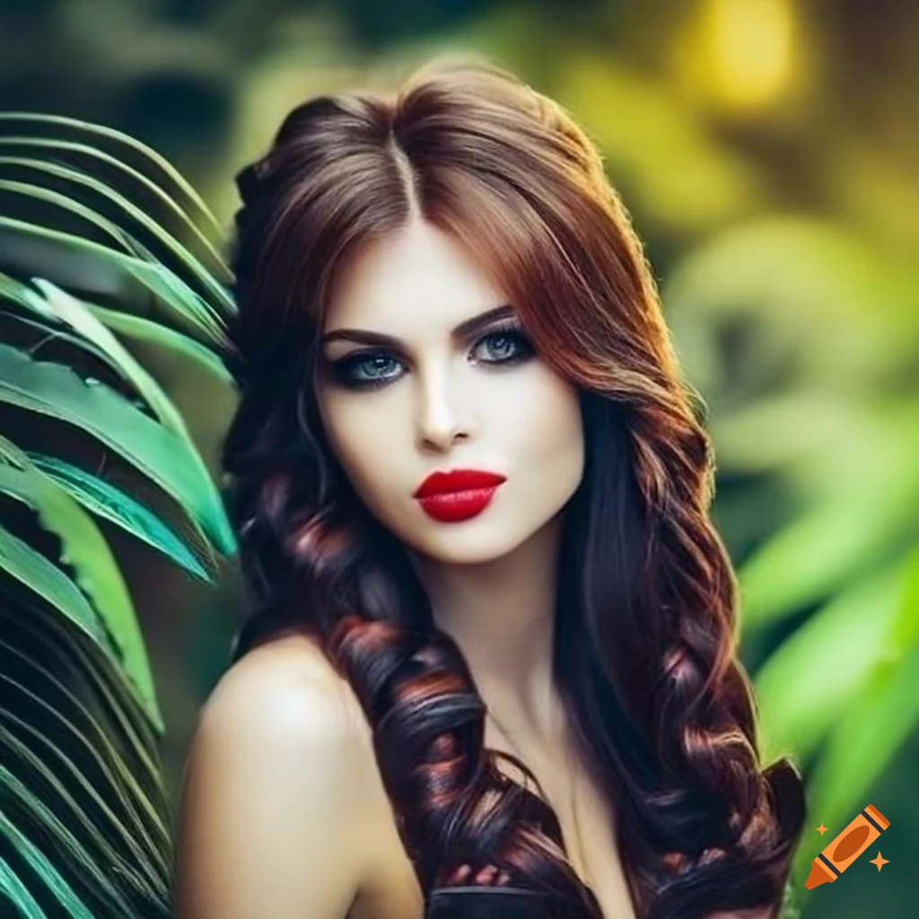 Dark Red Hair On Tan Skin