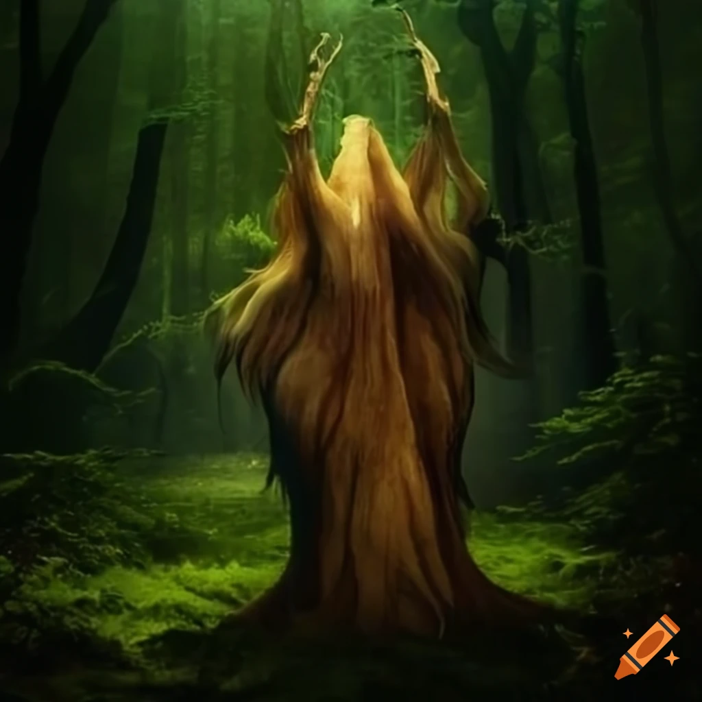 Curious forest spirit on Craiyon