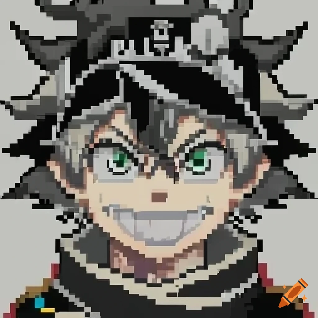 Asta do black clouver, pixel art]