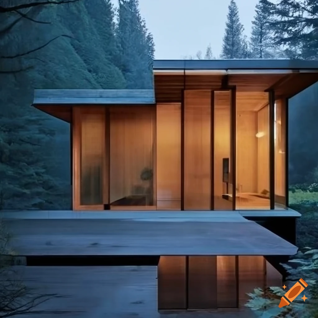 Minor road house by faulkner architects but out of wood and landscape