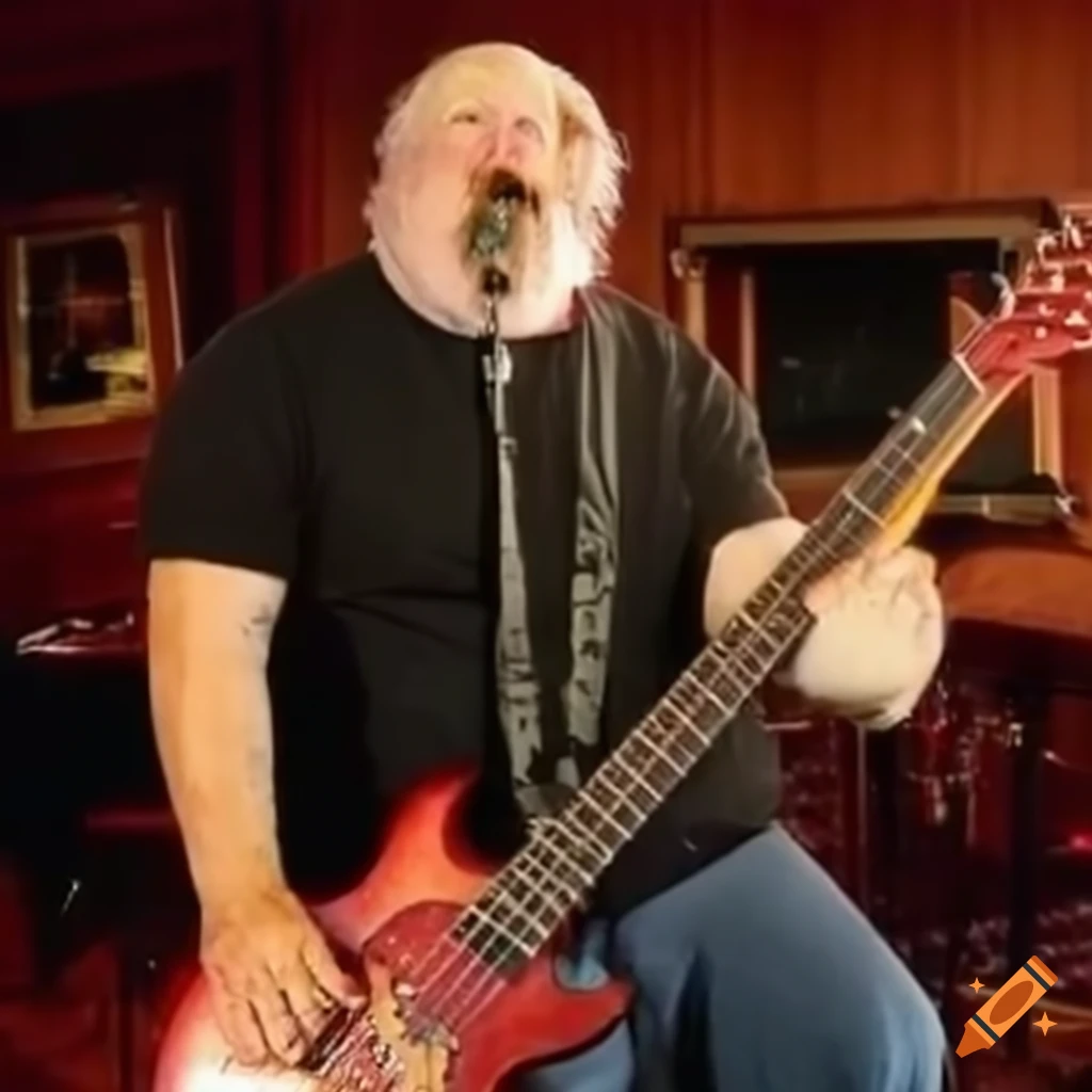 A obese degenerate rock musician. no shave for 2 days