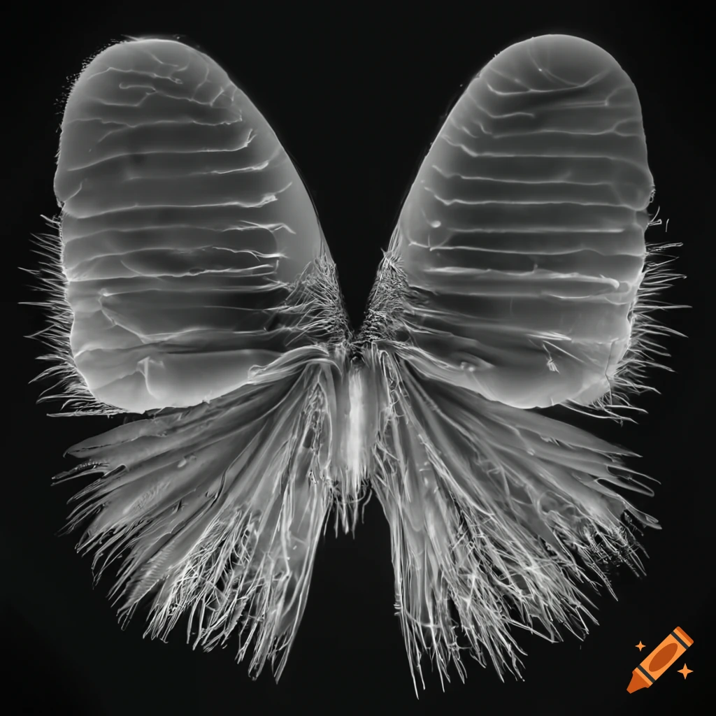 Many insect hairy wings raster electron microscope photo hires ...