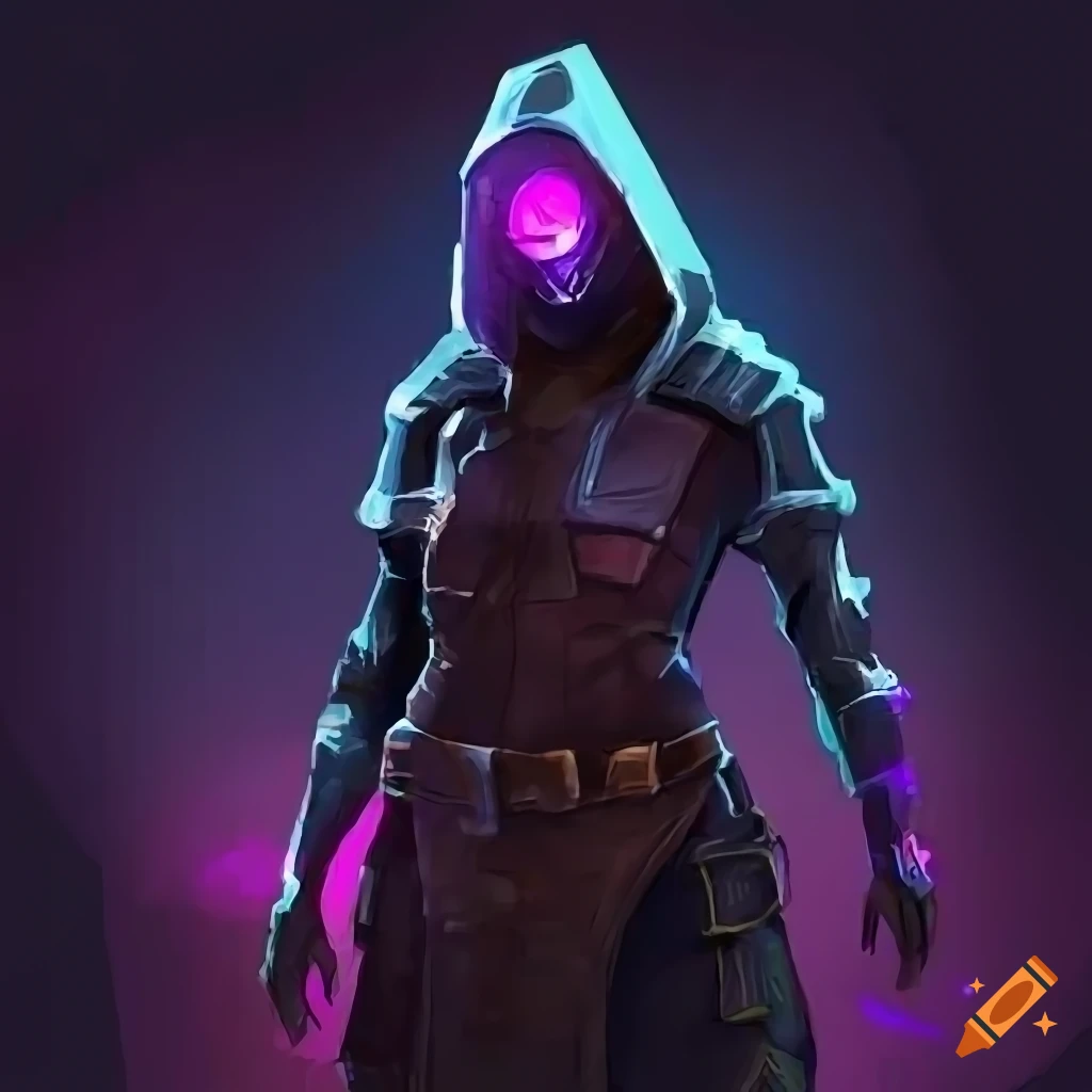 Some cyberpunk street mage style hero