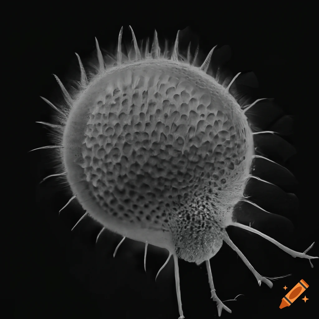 Many insect hairy wings raster electron microscope photo hires monochrome