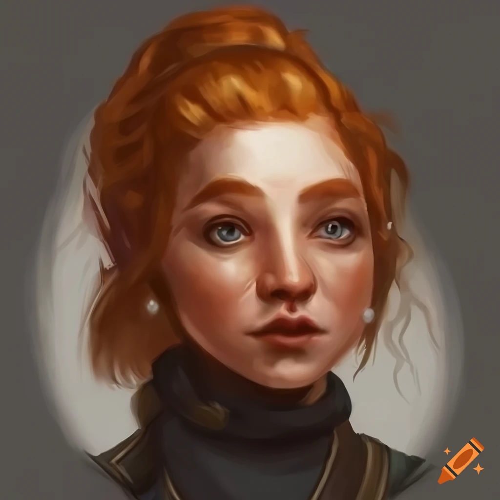 Npc, character portrait, portrait, painting, random, dwarf, woman ...