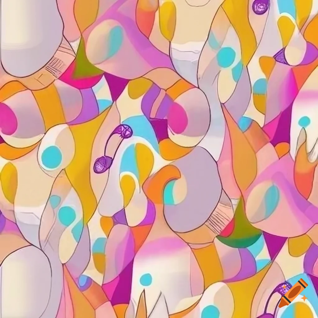 Clean modern art pattern on Craiyon