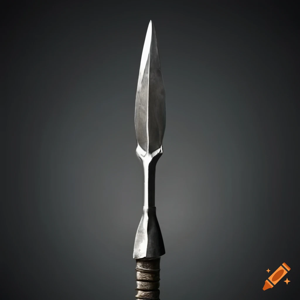 Spear, medieval, steel, wood
