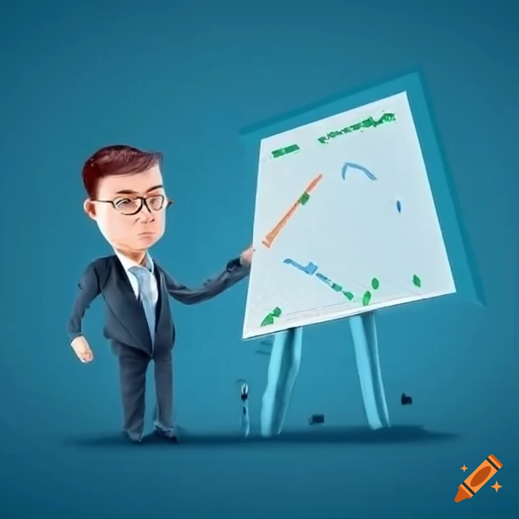 Business man explaining a chart on a meeting