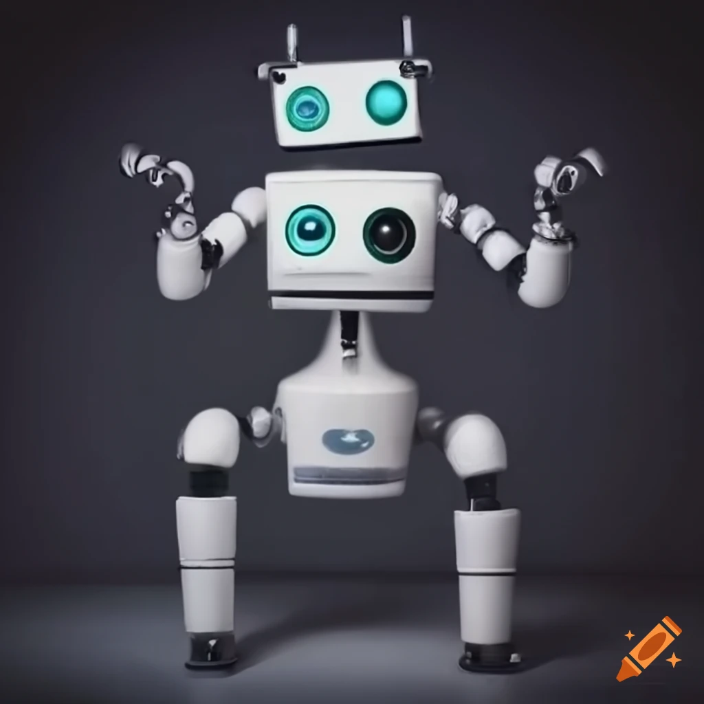 Silly robot on Craiyon