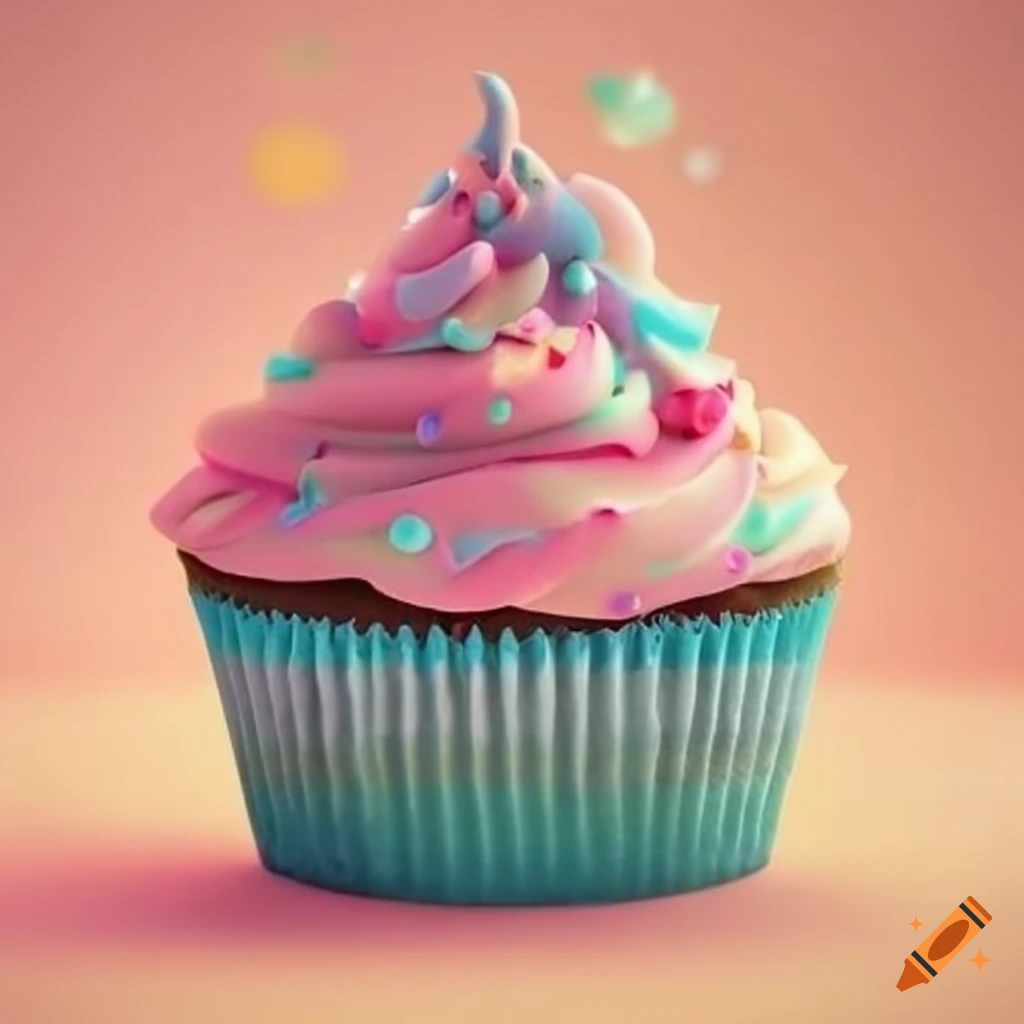 Pastel cupcake fantasy on Craiyon