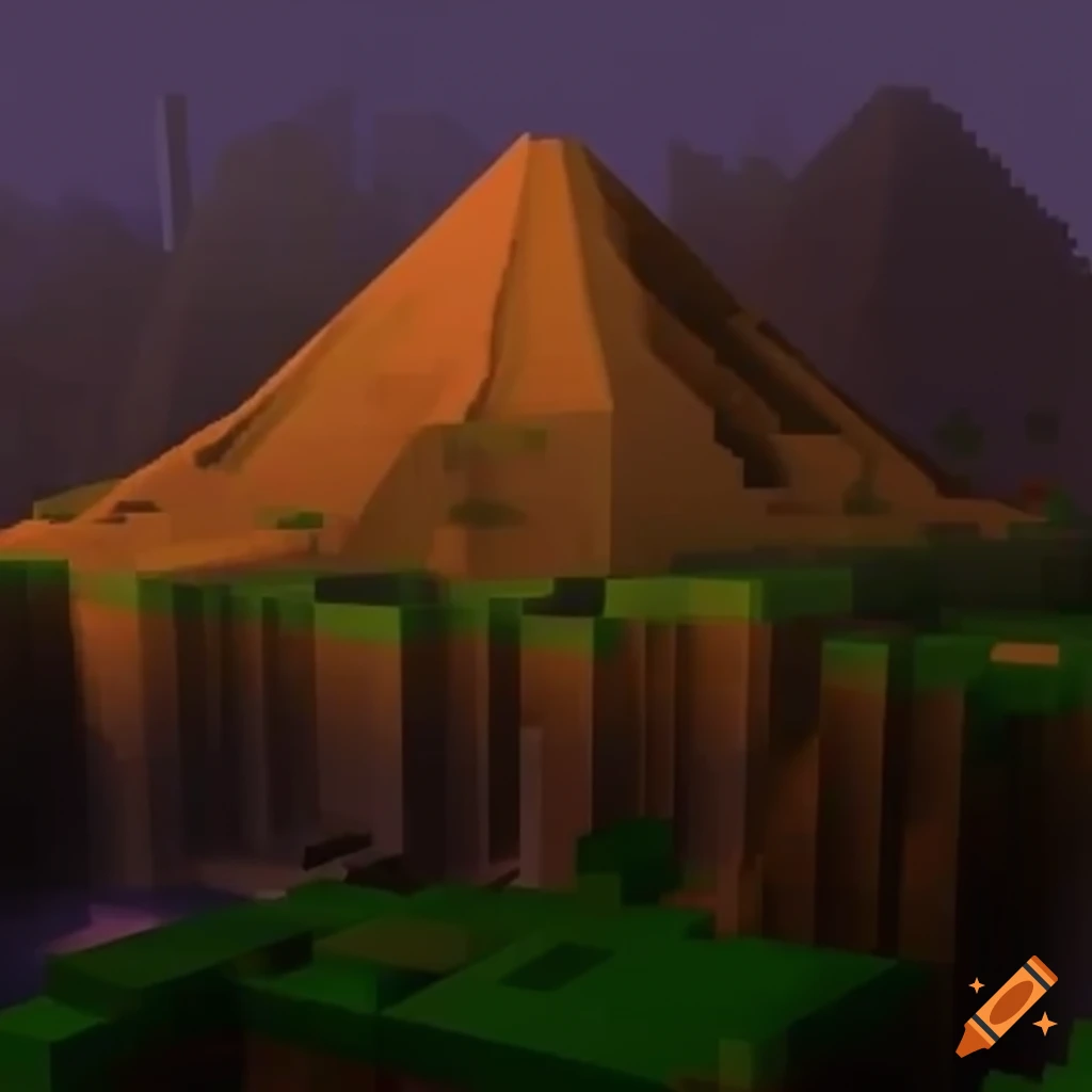 Minecraft biomes on Craiyon