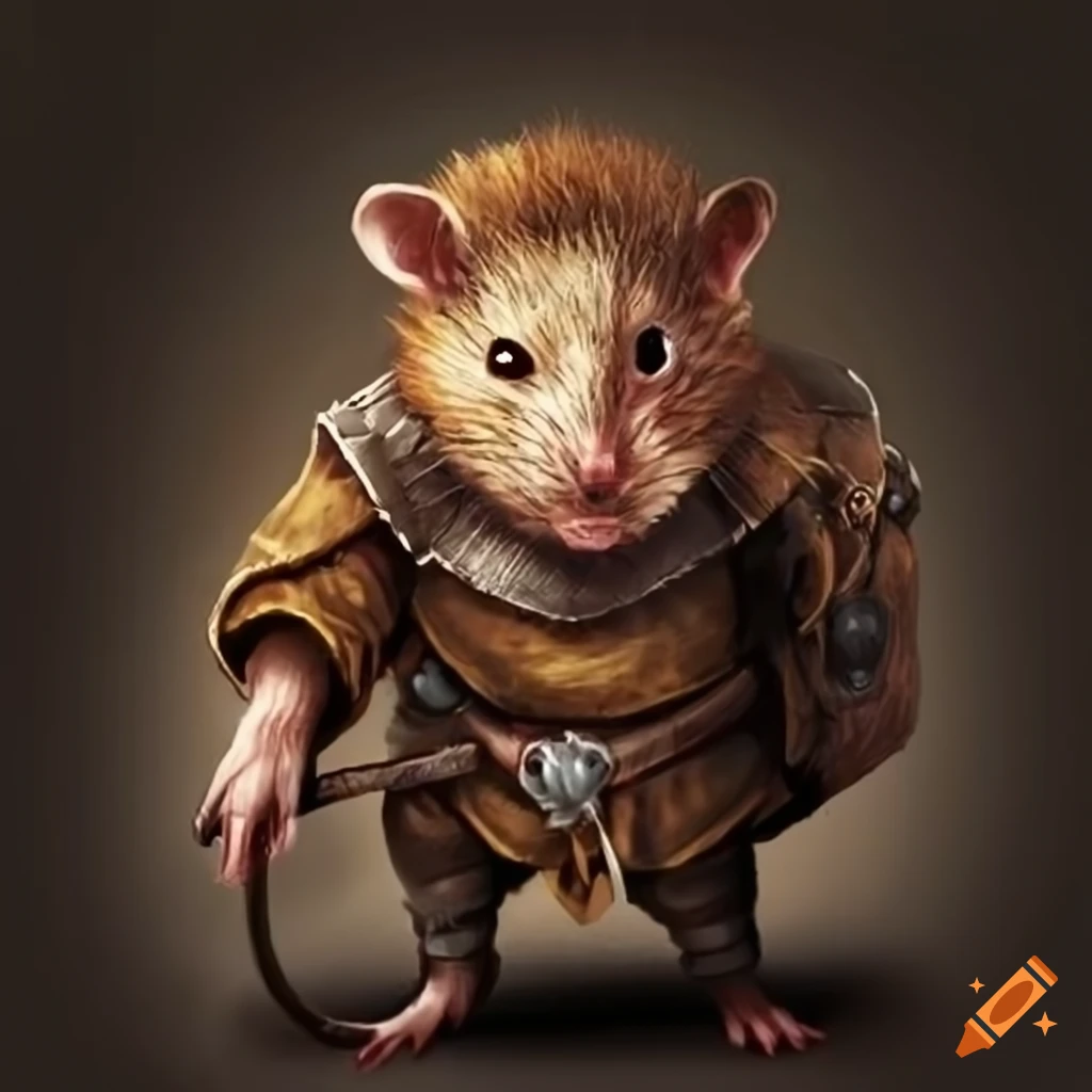 A medieval halfling rat