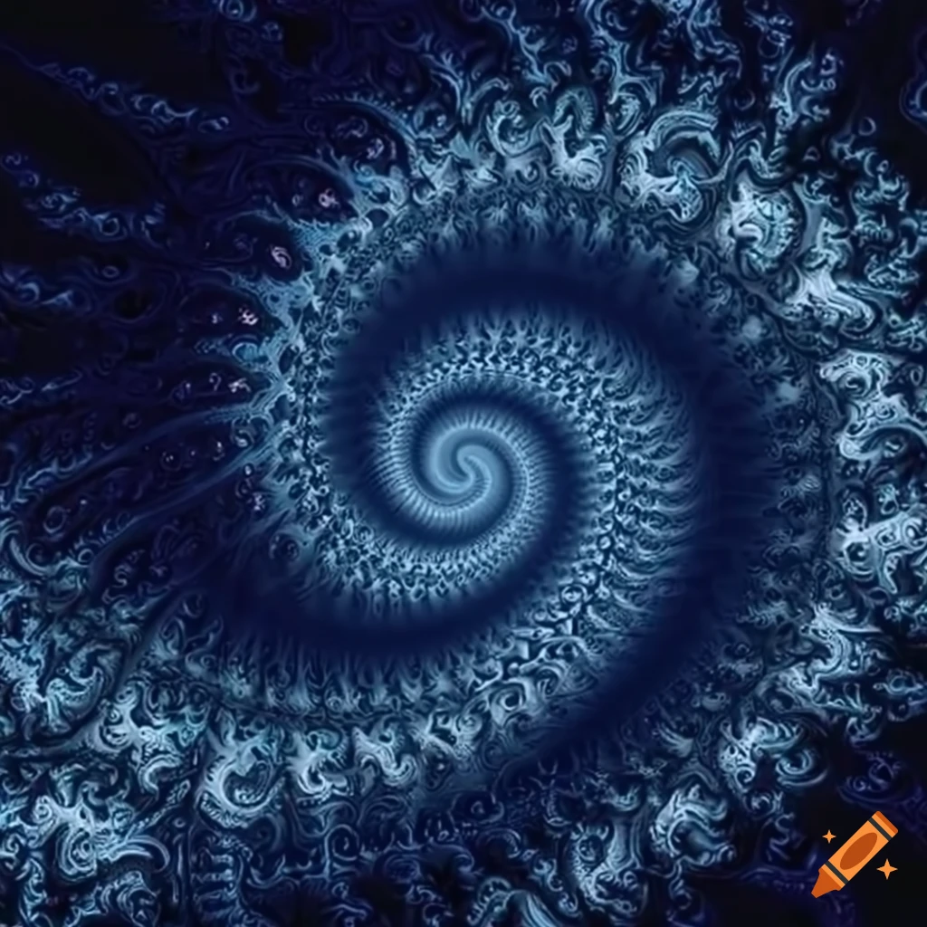 A mesmerizing fractal pattern with intricate detail on Craiyon