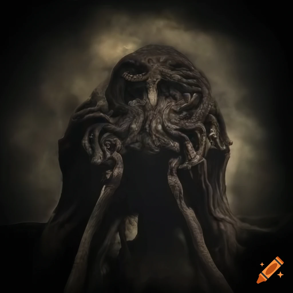 Lovecraft mythos wispy high resolution on Craiyon