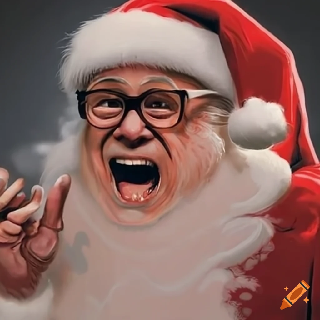 Danny devito is santa claus on Craiyon