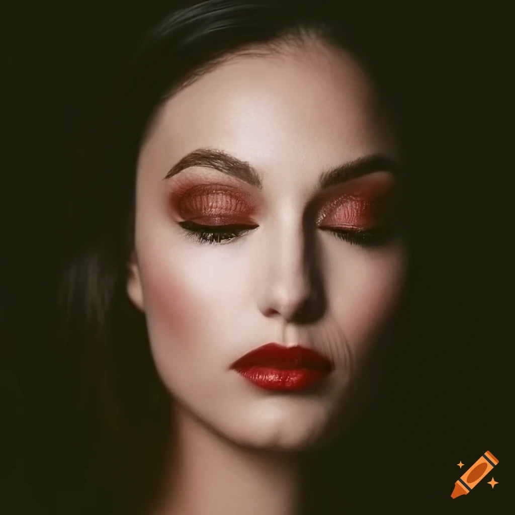 "Nina Radcliff", closeup face, eyes closed, glamour portrait on Craiyon