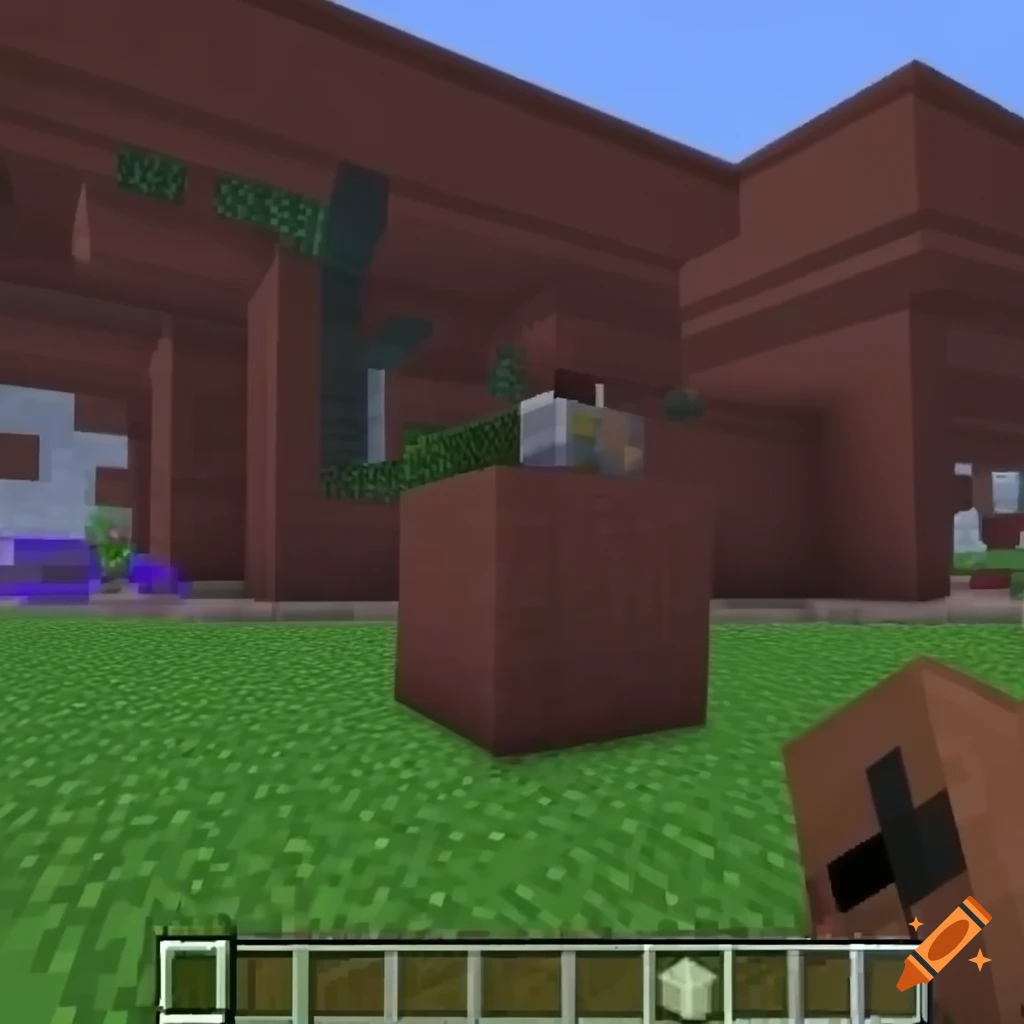 Vanilla minecraft experience on Craiyon