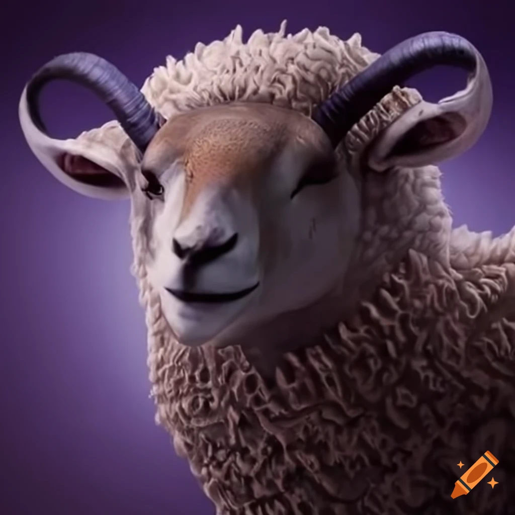 Hidden sheep artifact on Craiyon